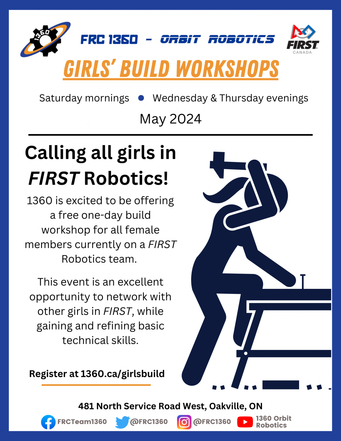Girls’ Build Workshops – FRC 1360 Orbit Robotics